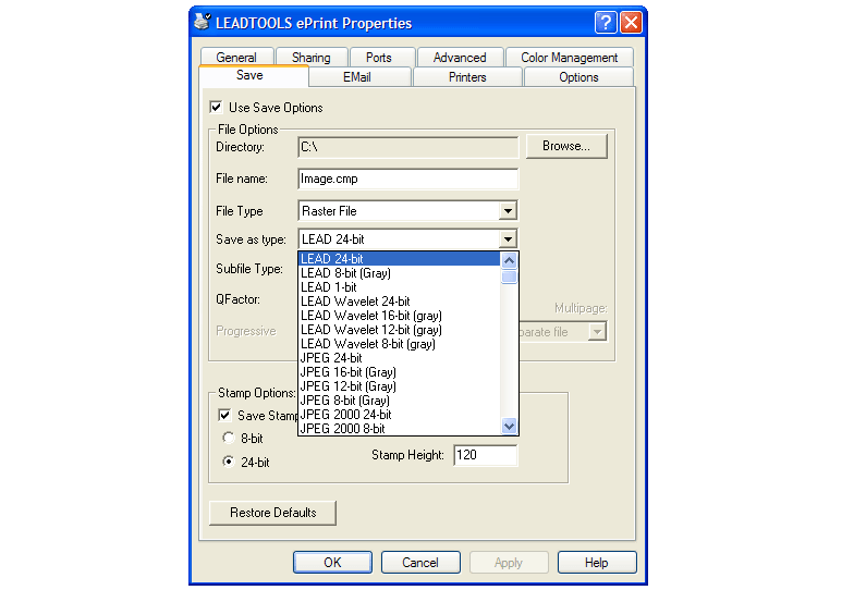 LEADTOOLS ePrint Professional