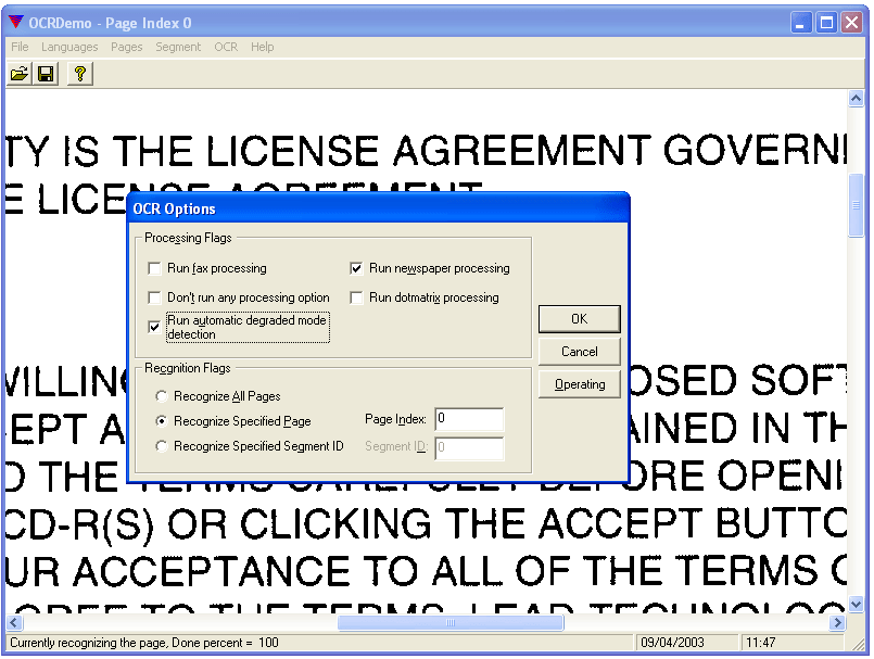 LEADTOOLS OCR Module