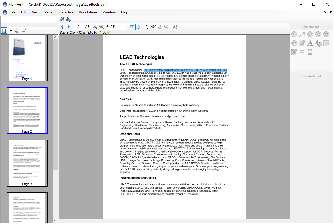 Leadtools Pdf Pro(英語版)