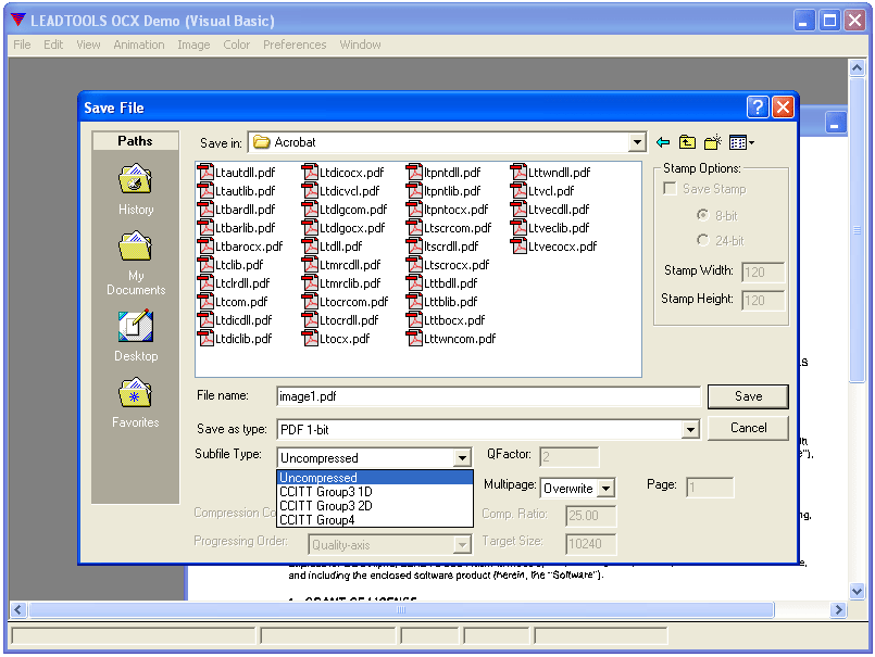 LEADTOOLS Raster PDF Plug In（英語版）