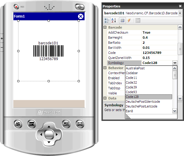 Neodynamic Barcode Professional for .NET Compact Framework - Basic Edition