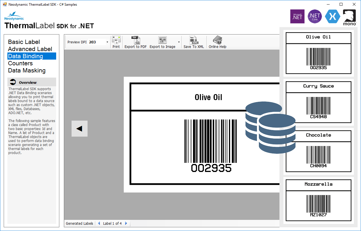 Neodynamic ThermalLabel SDK for .NET