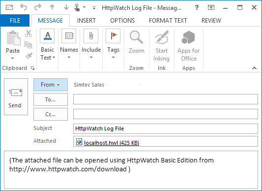 HttpWatch の主な機能