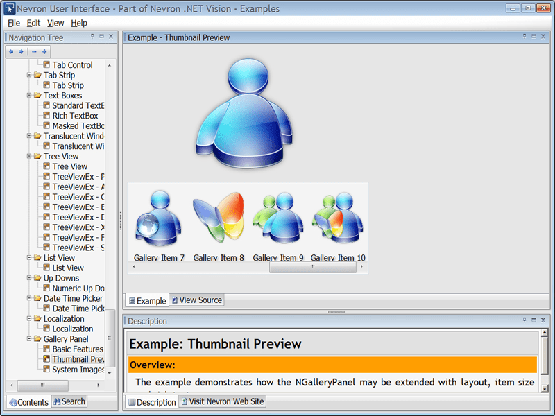 Nevron User Interface Suite for .NET