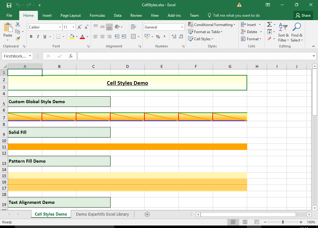 ExpertXLS Excel Library for .NET