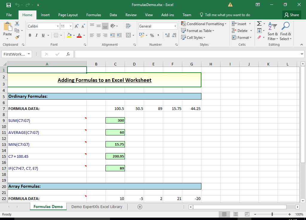 ExpertXLS Excel Library for .NET