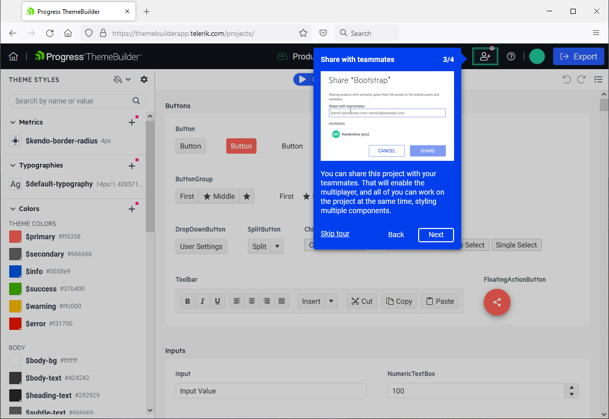Progress ThemeBuilder