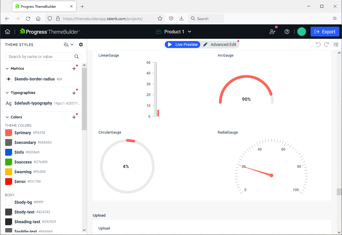 Progress ThemeBuilder