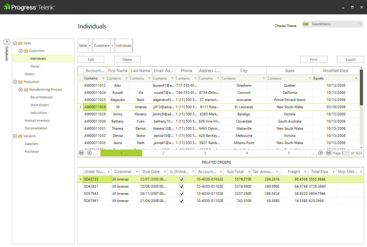 Telerik UI for WinForms Telerik UI for WinForms