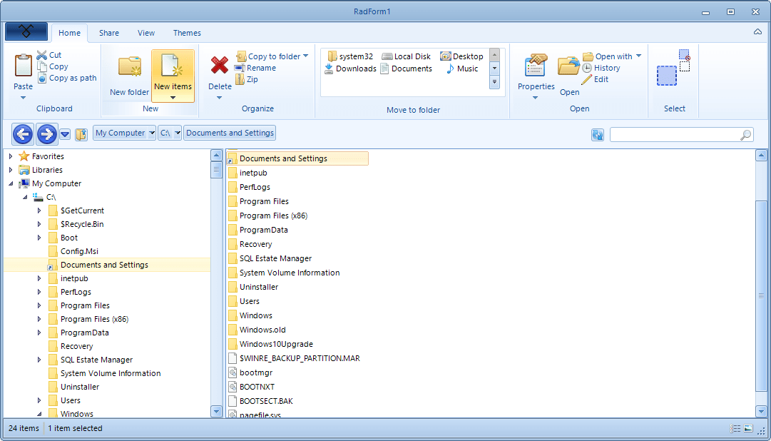 Telerik UI for WinForms （英語版）