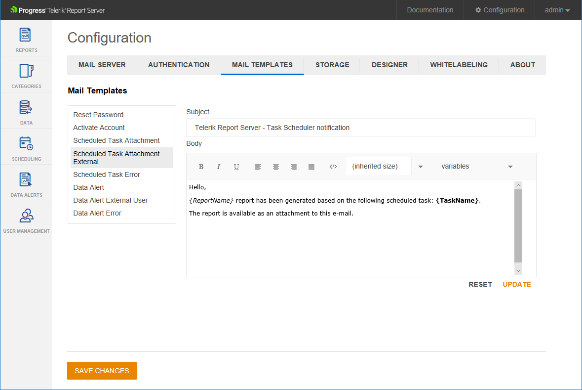 Telerik Report Server