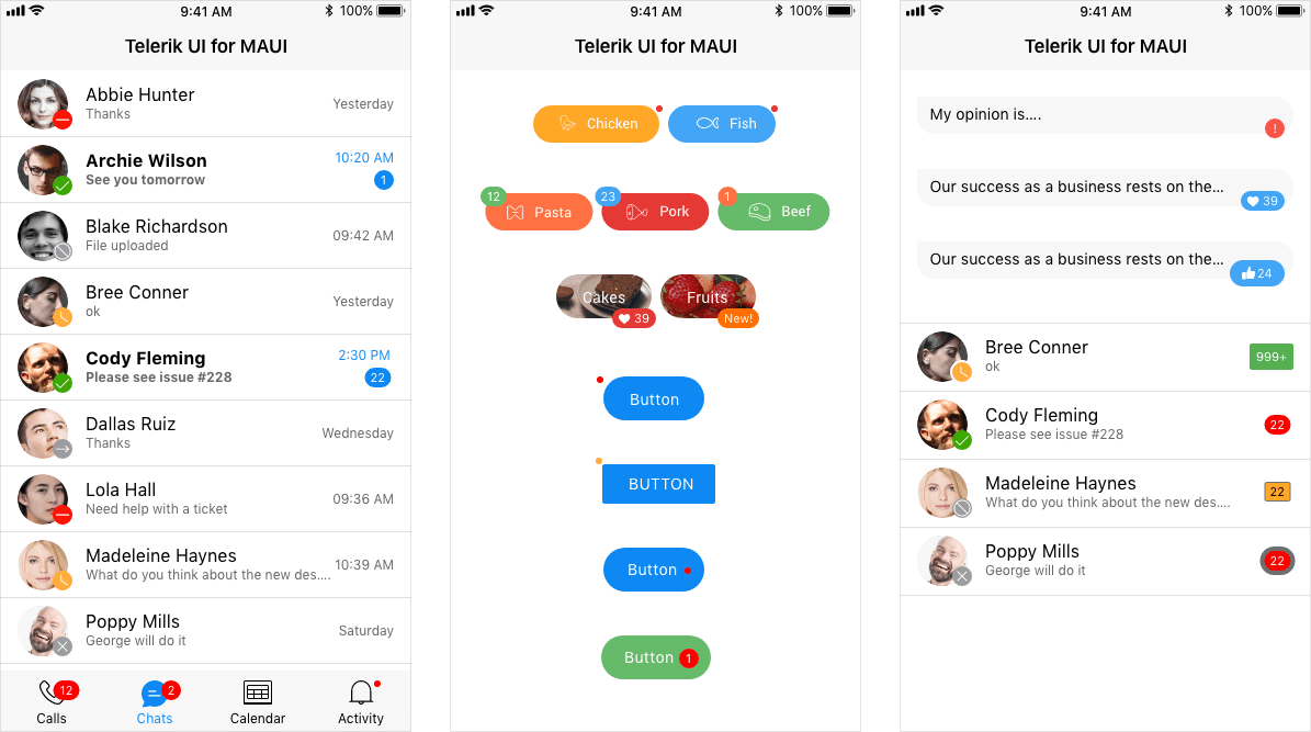 Telerik UI for .NET MAUI