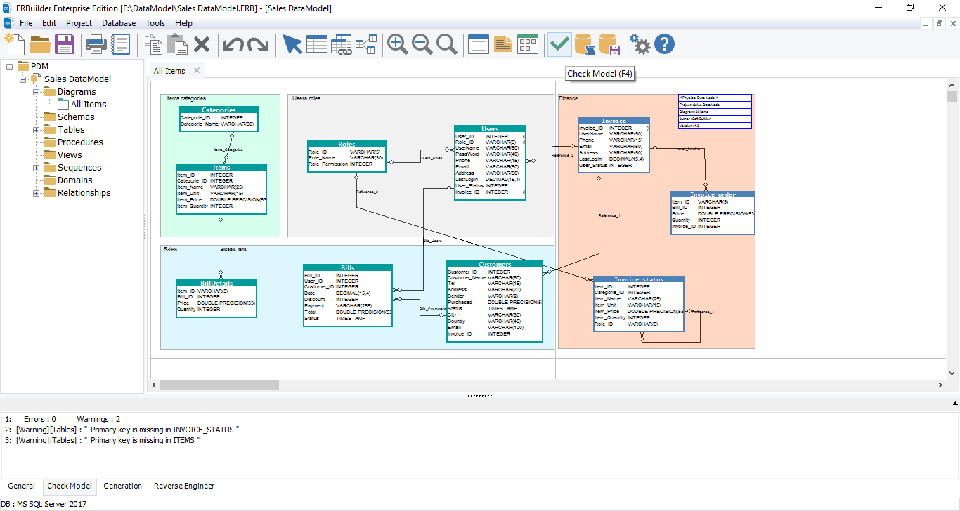 ERBuilder Data Modeler