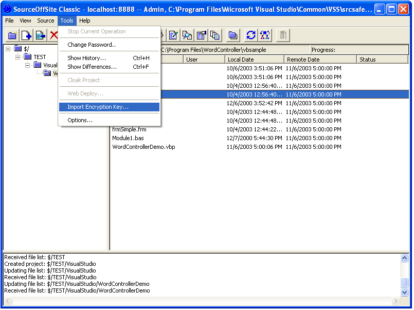SourceGear SourceOffSite