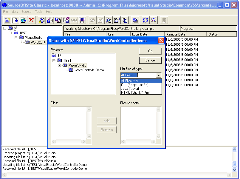 SourceGear SourceOffSite