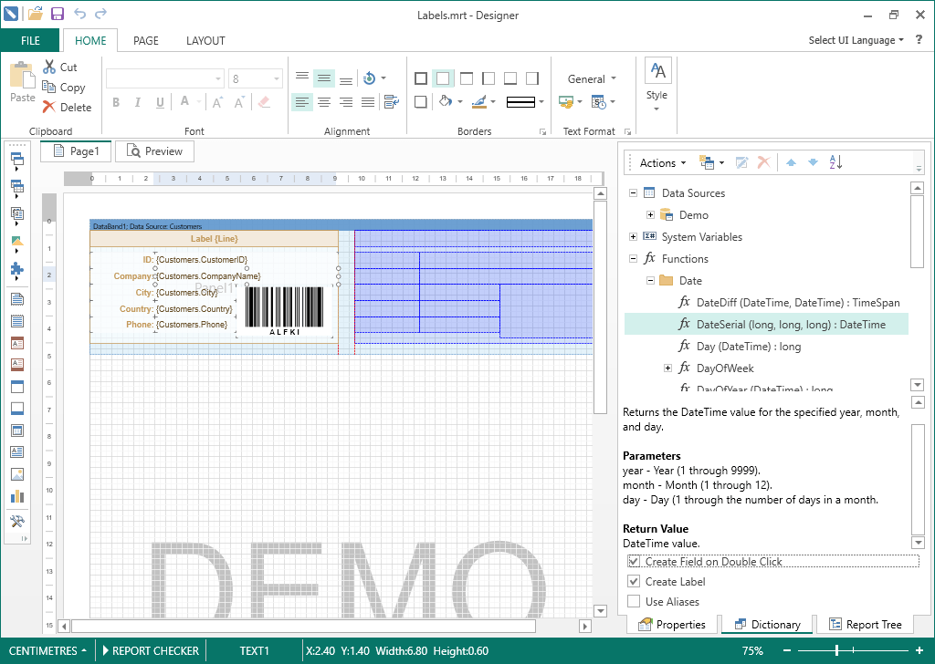 Stimulsoft Reports.WPF（英語版）