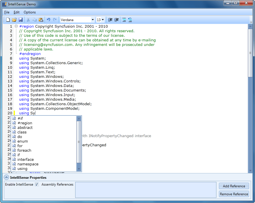 Syncfusion Essential Edit for WPF