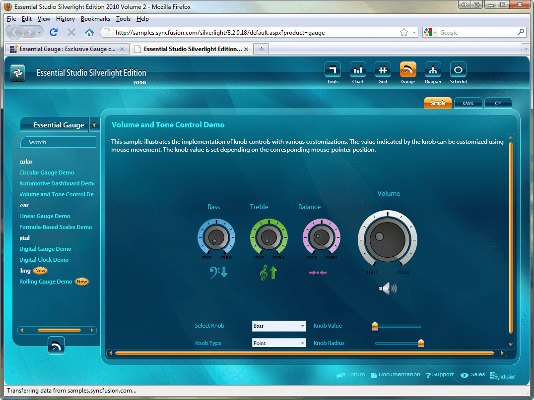 Syncfusion Essential Gauge （英語版）
