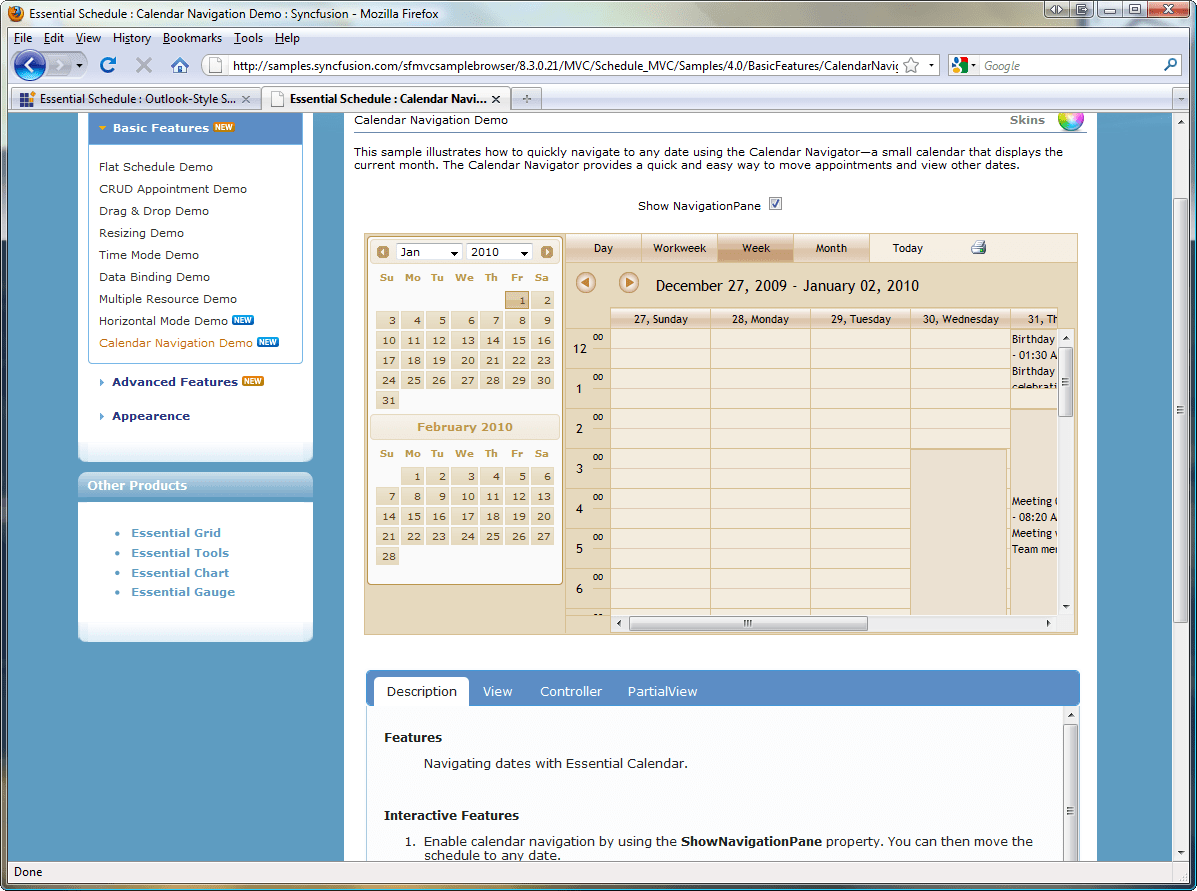 Syncfusion Essential Schedule For Aspnet Mvc 1658