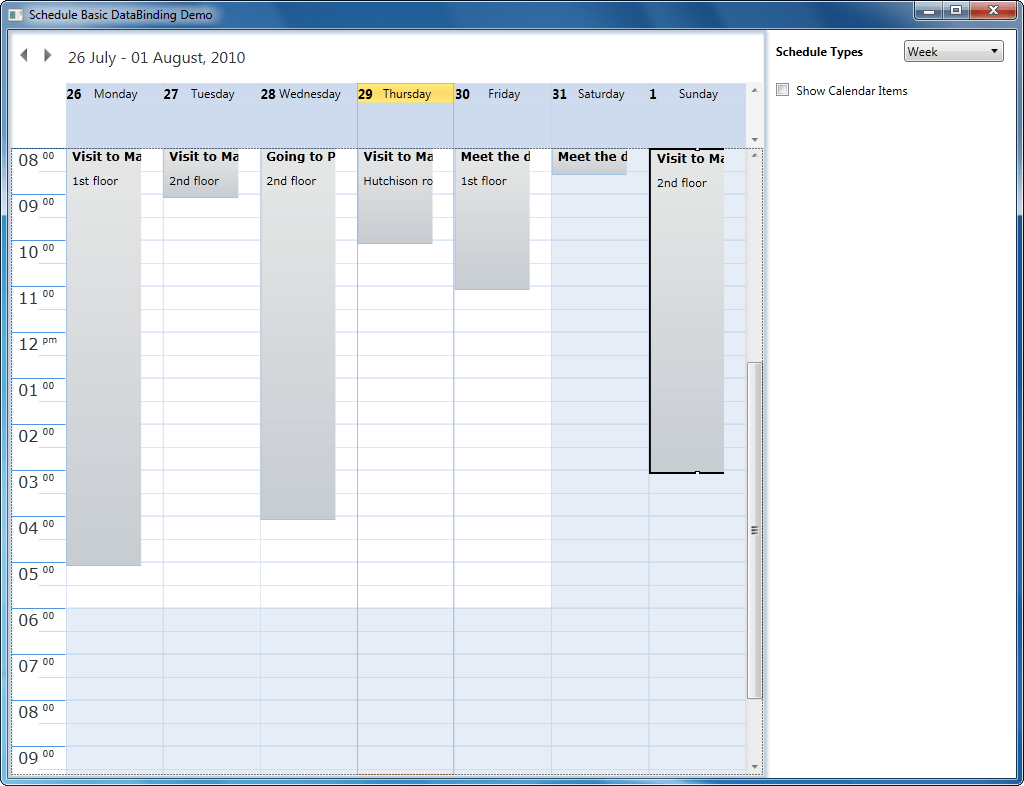 Syncfusion Essential Schedule For Wpf （英語版）