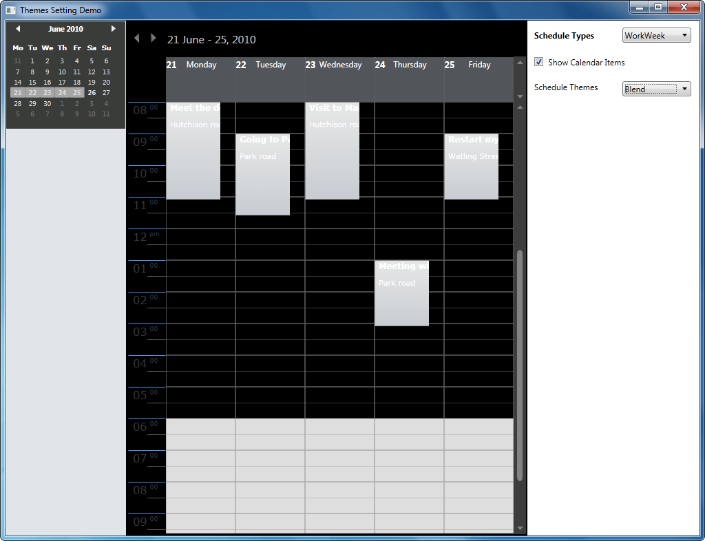 Syncfusion Essential Schedule For Wpf （英語版）