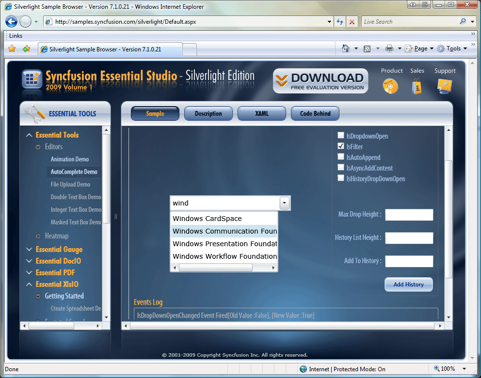 Syncfusion Essential Studio Silverlight（英語版）