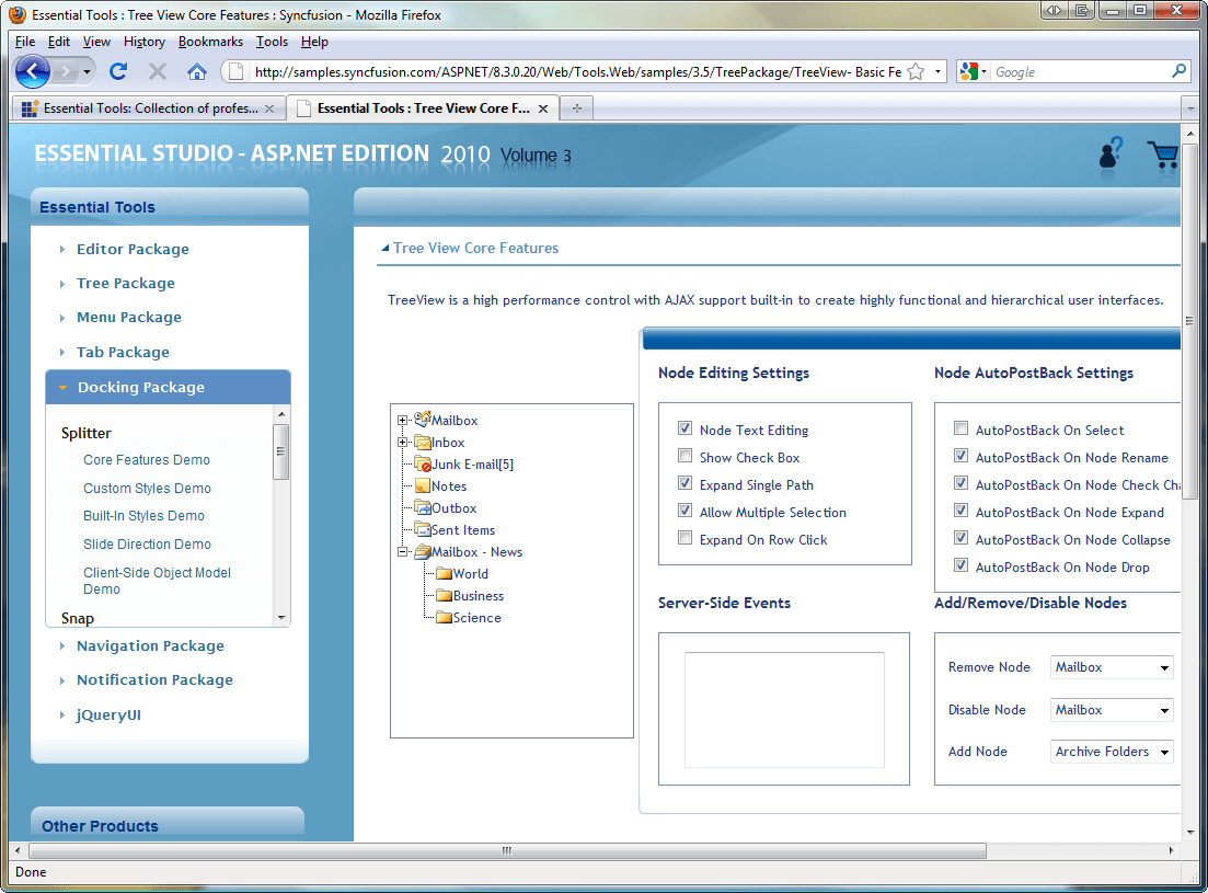 Syncfusion Essential Tools for ASP.NET