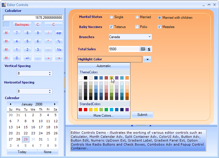 Syncfusion Essential Tools for Windows Forms