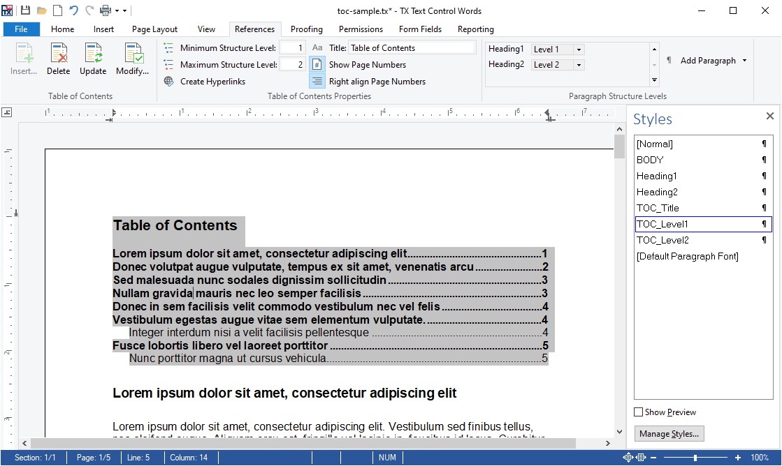 TX Text Control .NET for WPF Enterprise