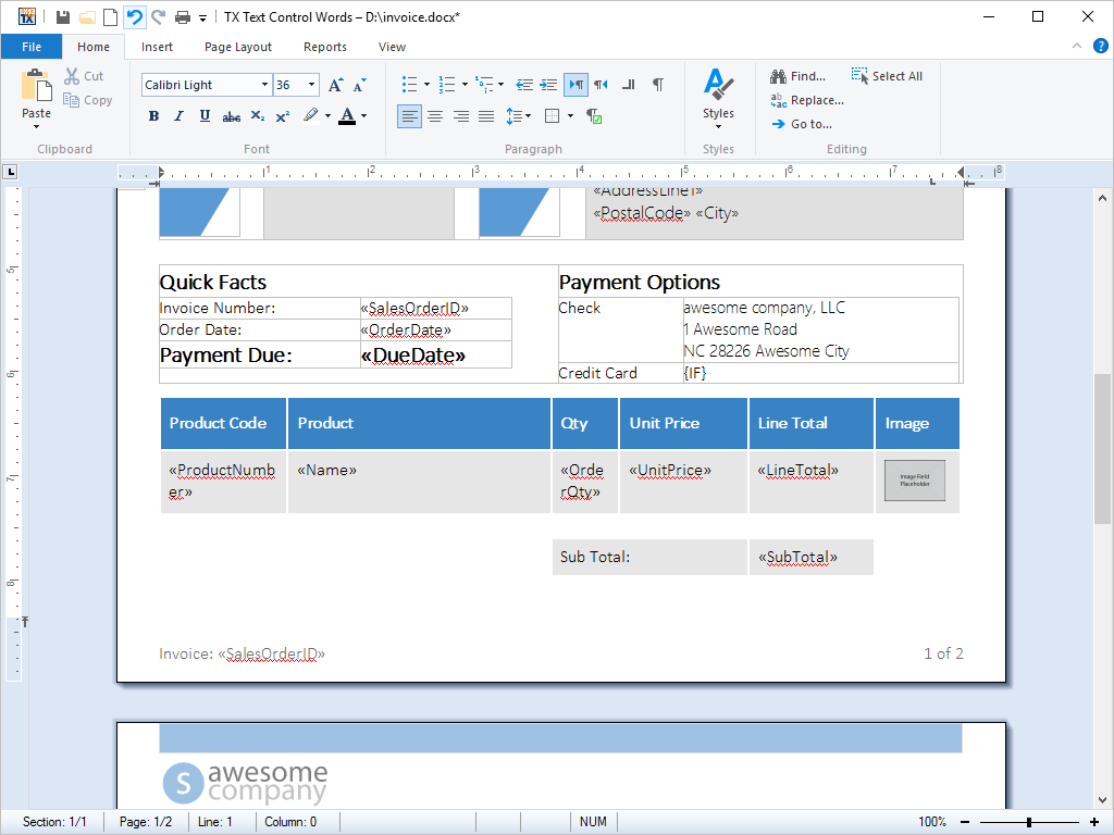 Tx Text Control Net For Wpf Enterprise 
