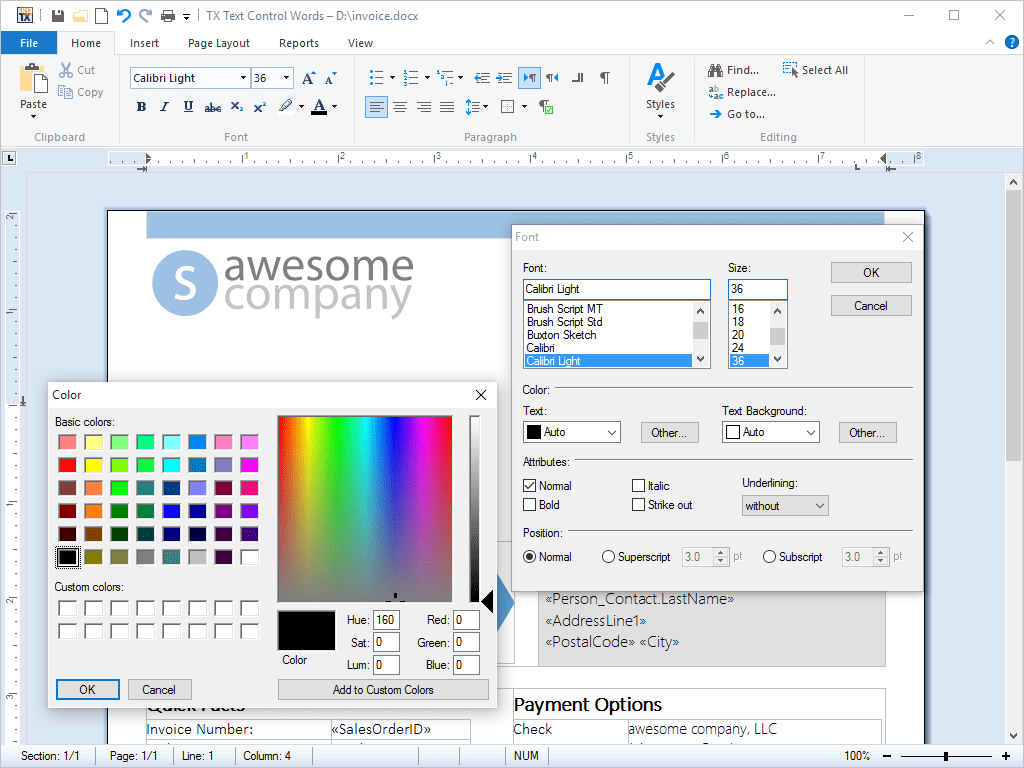 TX Text Control .NET for Windows Forms Professional（英語版）