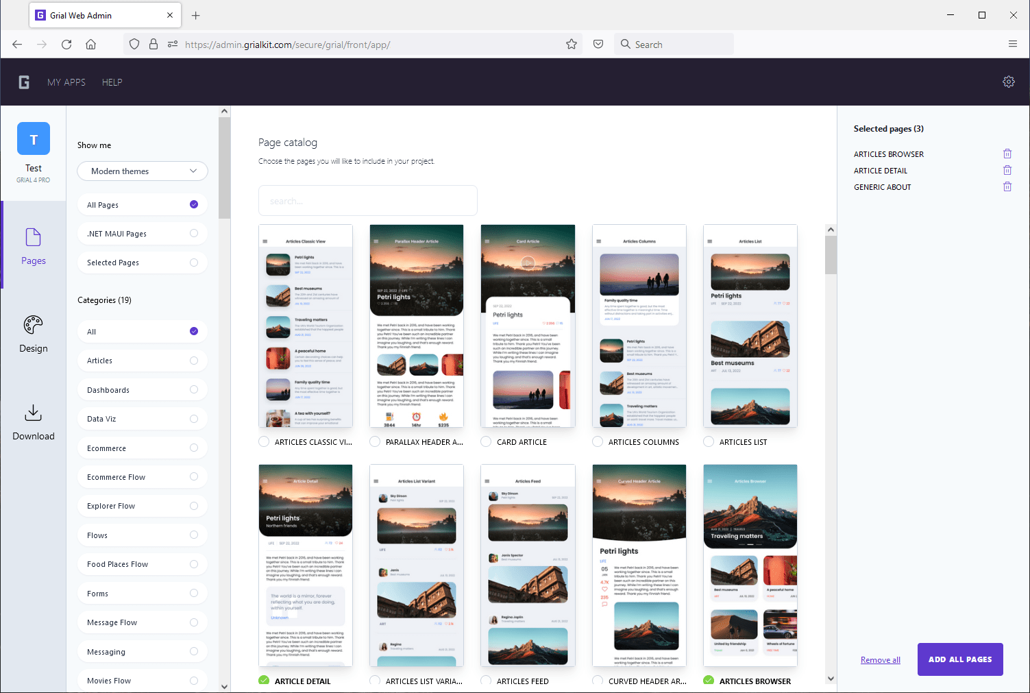 Grial UI Kit Grial UI Kit