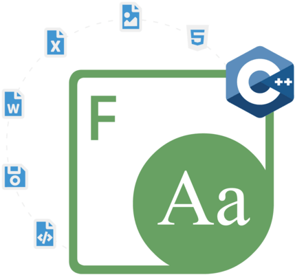 Aspose.Font for Node.js via C++