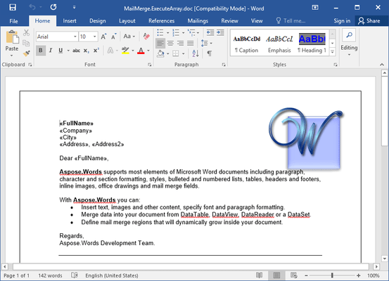About Aspose Words For Android Via Xamarin