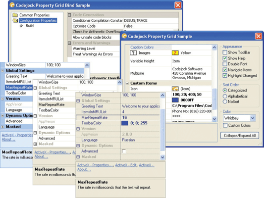 Codejock Property Grid Visual C++ MFC （英語版）