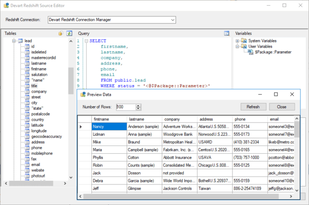 Devart SSIS Data Flow Components for Amazon Redshift ダウンロード