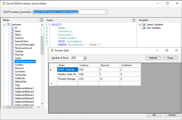 Devart Ssis Data Flow Components For Dear Inventory