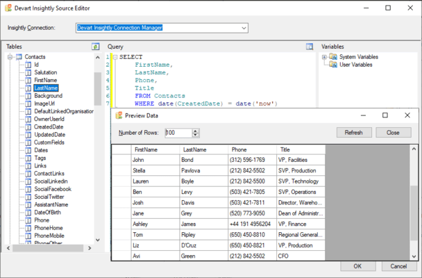 Devart SSIS Data Flow Components for Insightly CRM Downloads Devart SSIS Data Flow Components for Insightly CRM Downloads