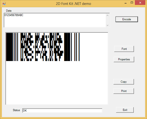 Universal Barcode Font Kit