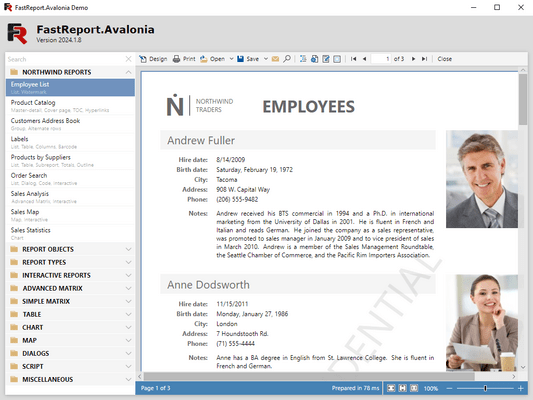 FastReport Avalonia 2025.1