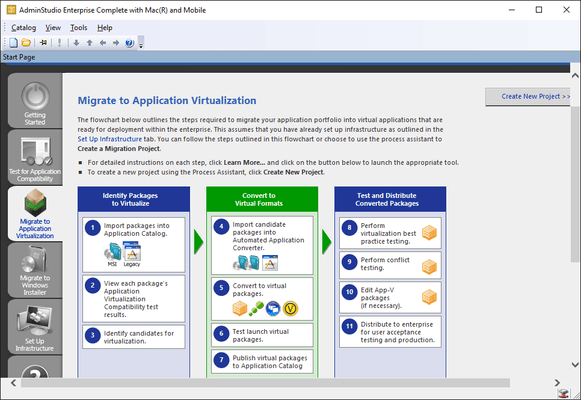 AdminStudio Standard Screenshots