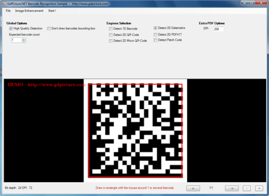 GdPicture.NET DataMatrix Reader And Generator Plugin Screenshots