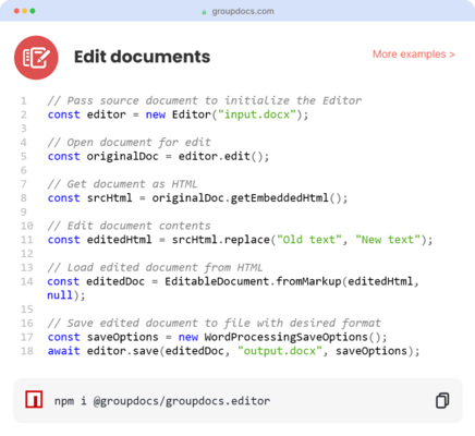 GroupDocs.Editor for Node.js via Java Prices