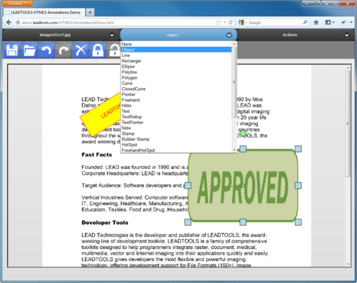 Leadtools Document Html5 Module(英語版)