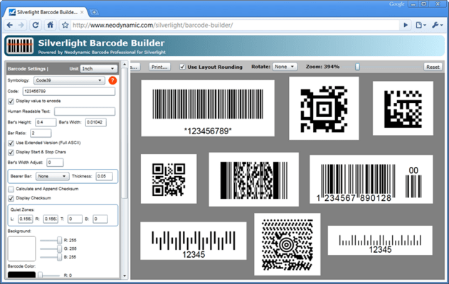 Neodynamic Barcode Professional for Silverlight - Ultimate Edition 许可