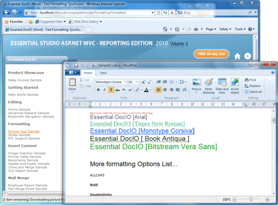 Syncfusion Essential Docio For Asp Mvc Licensing