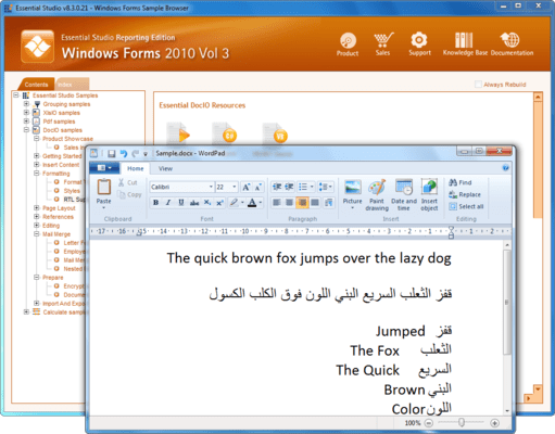 Syncfusion Essential Docio For Windows Forms (英語版)