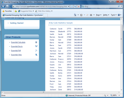 Syncfusion Essential Grouping Downloads
