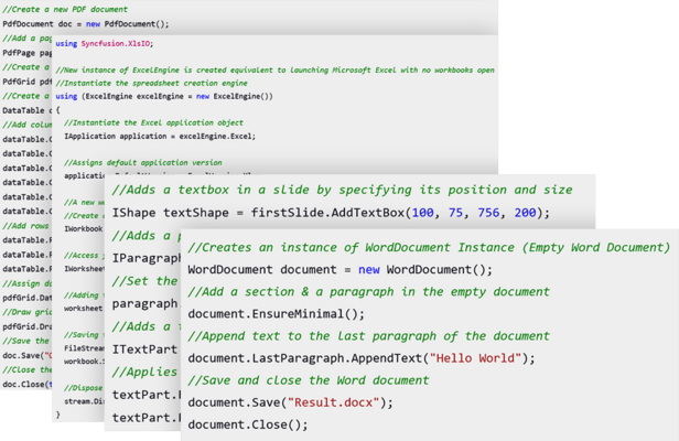 Descargas de Syncfusion Essential Studio Document SDK