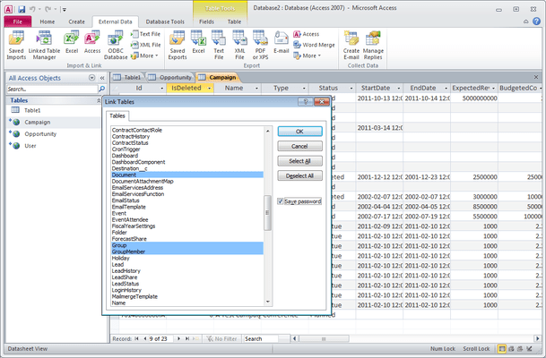 Read, Write, and Update Active Directory through ODBC